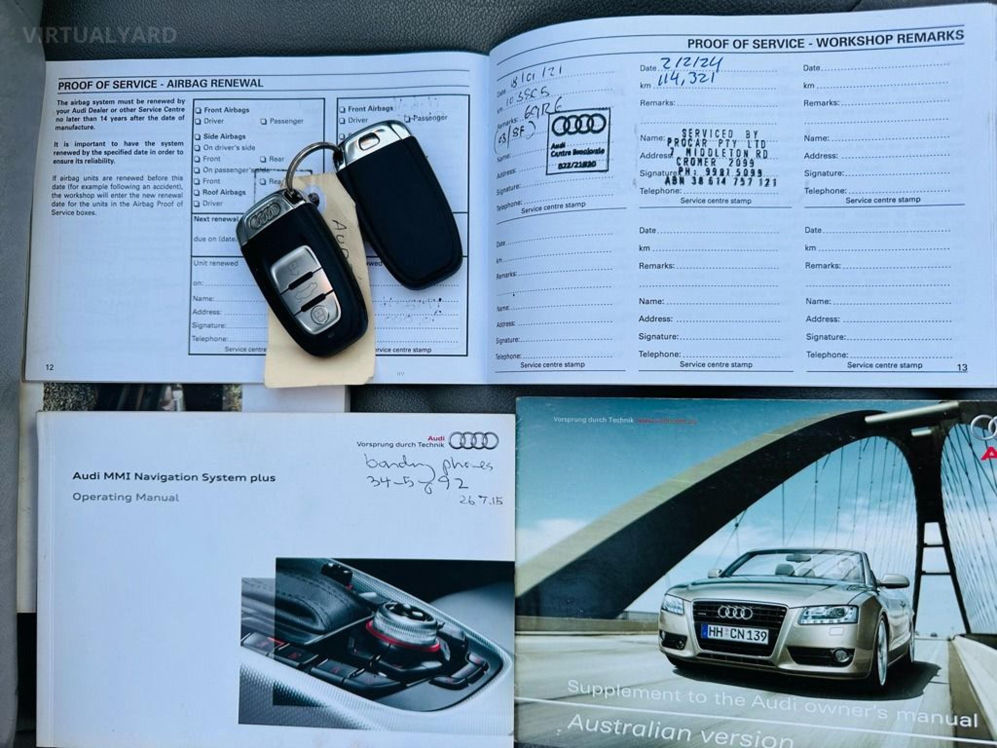 AUDI A5 3.0L V6 TDI 2D CABRIOLET TURBO DIESEL CONVERTIBLE 7 SPD