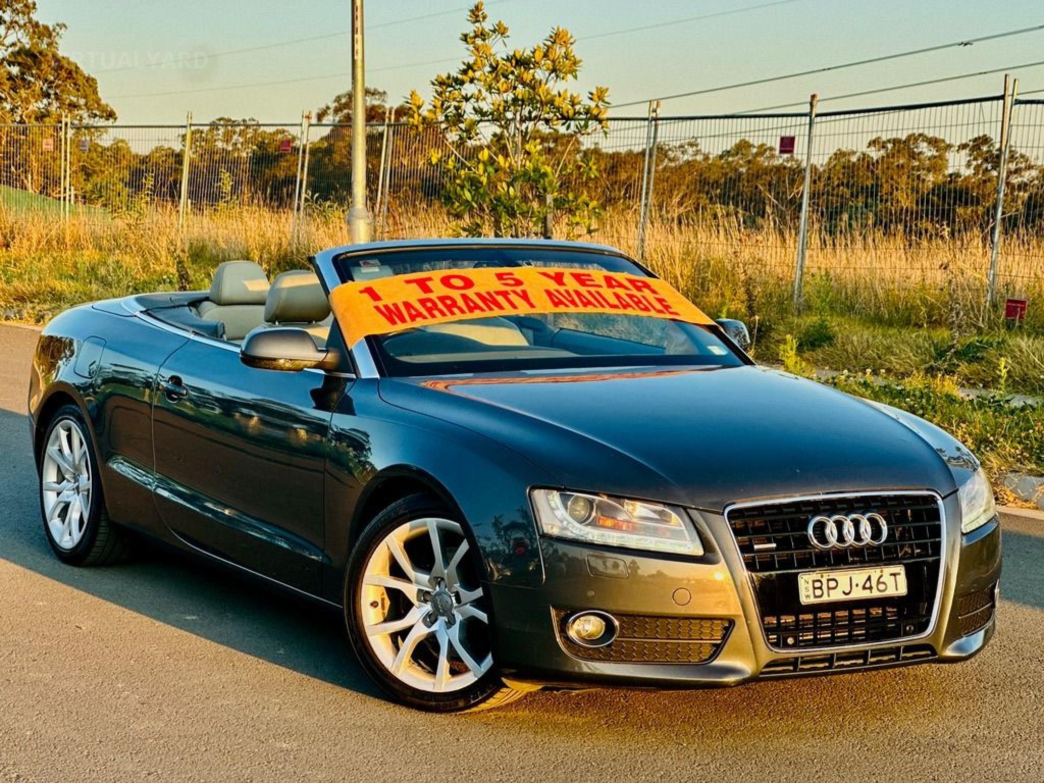 AUDI A5 3.0L V6 TDI 2D CABRIOLET TURBO DIESEL CONVERTIBLE 7 SPD