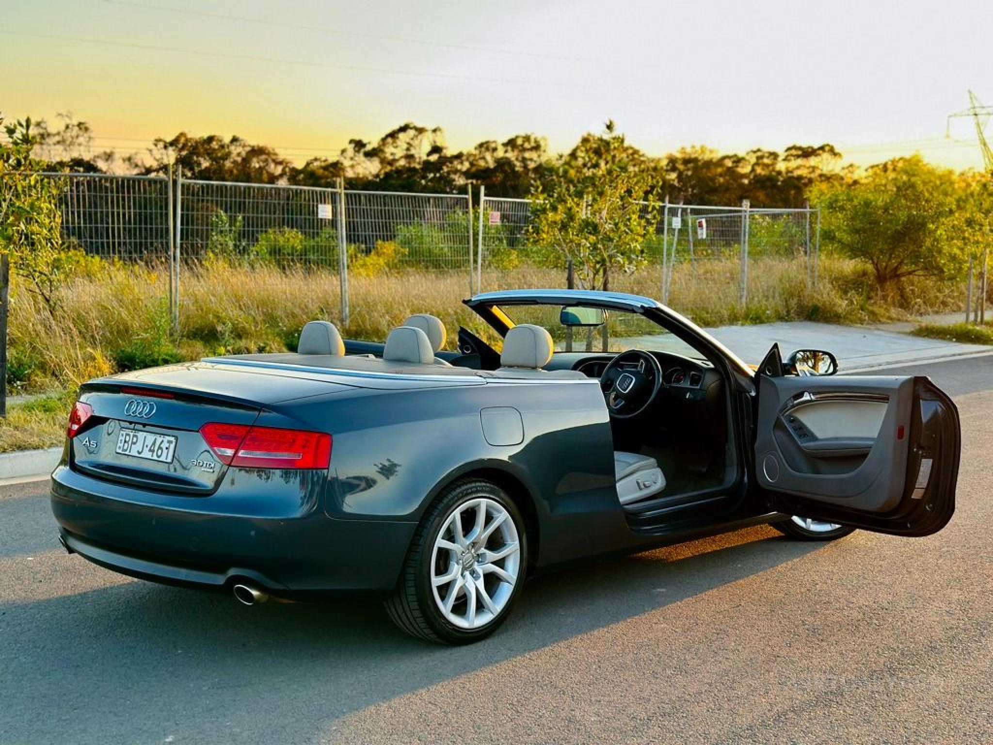 AUDI A5 3.0L V6 TDI 2D CABRIOLET TURBO DIESEL CONVERTIBLE 7 SPD