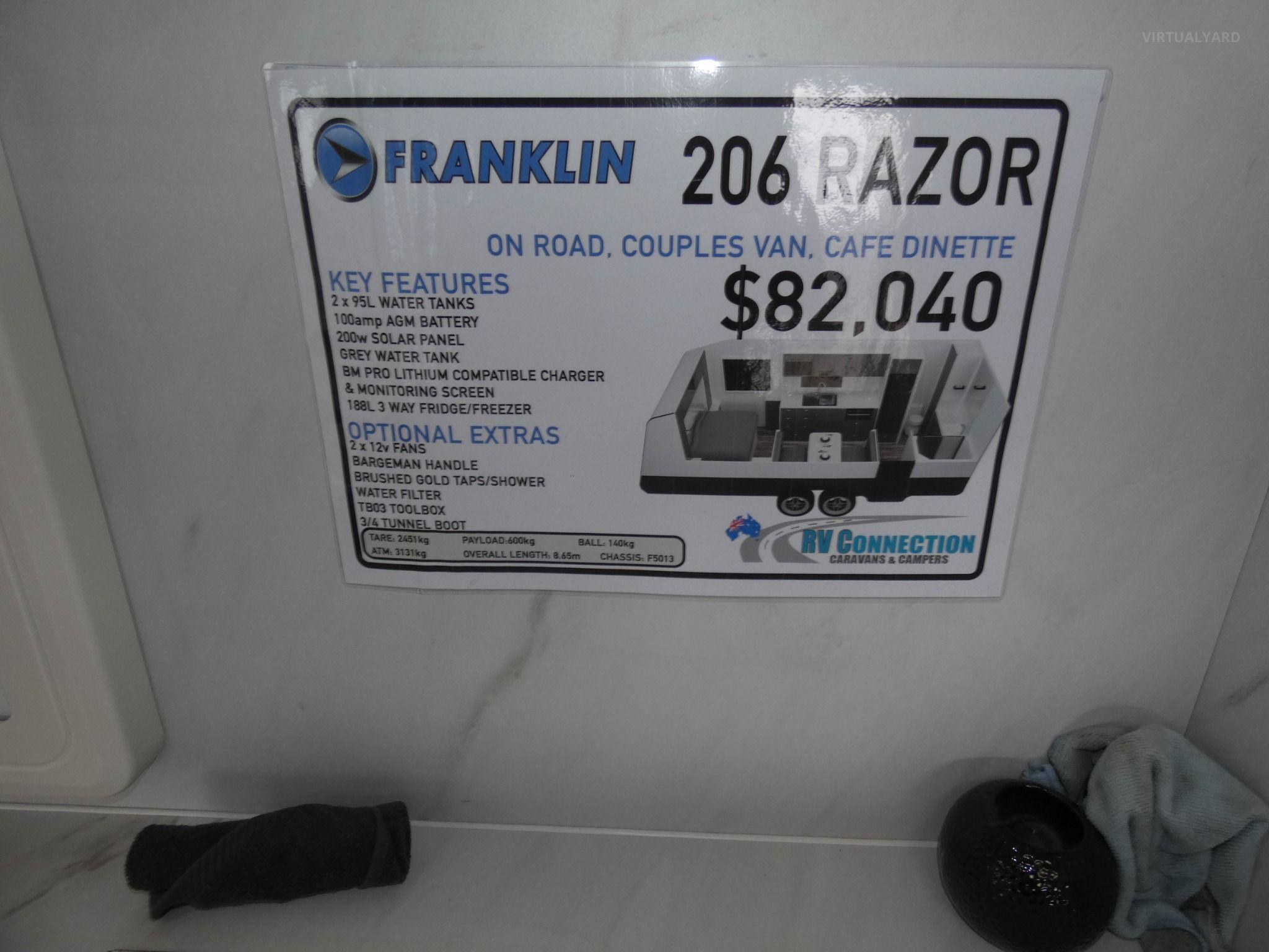 FRANKLIN RAZOR 206 CAFE DINETTE