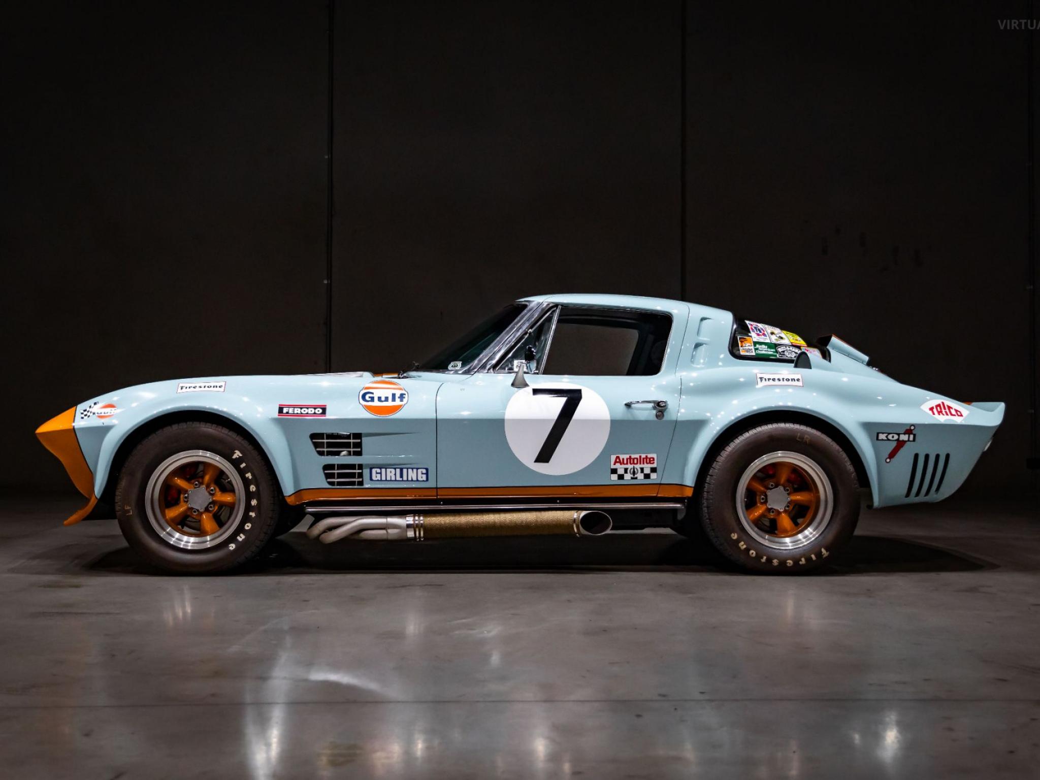 CHEVROLET CORVETTE C2 SPLIT WINDOW SUPERSPEED GRAND SPORT RACE CAR RE ...