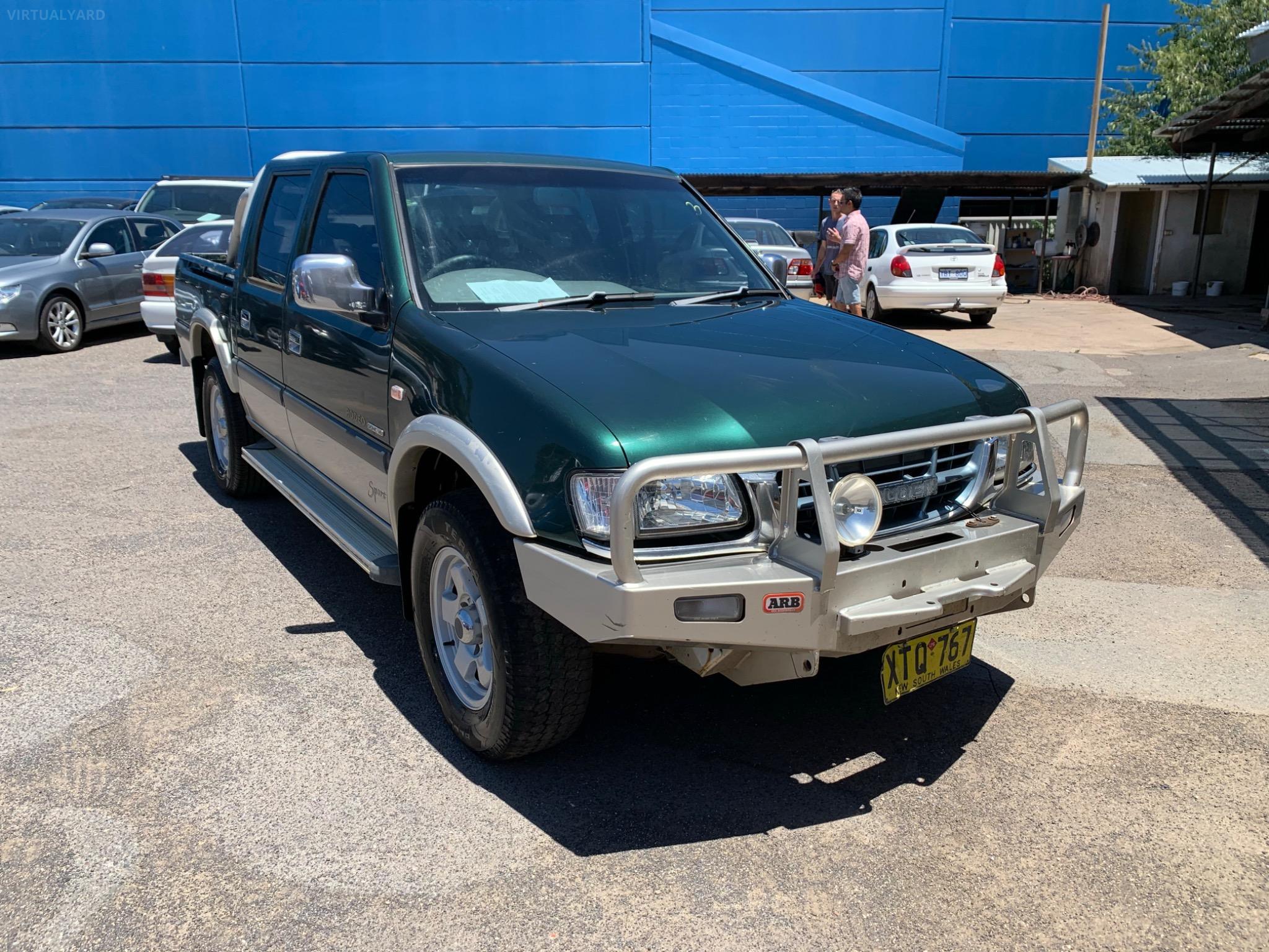 HOLDEN RODEO TF MY02 LT SPORTS UTILITY CREW CAB 4DR MAN 5SP 4X4 965KG 3.2I